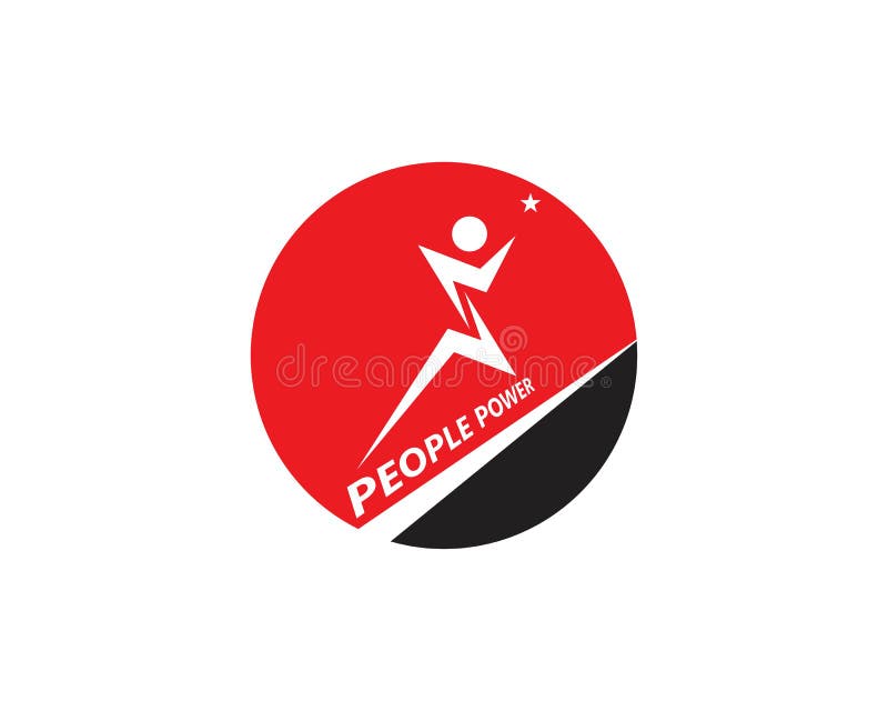 People Power Logo Vector Template Vector Illustration Stock Vector ...