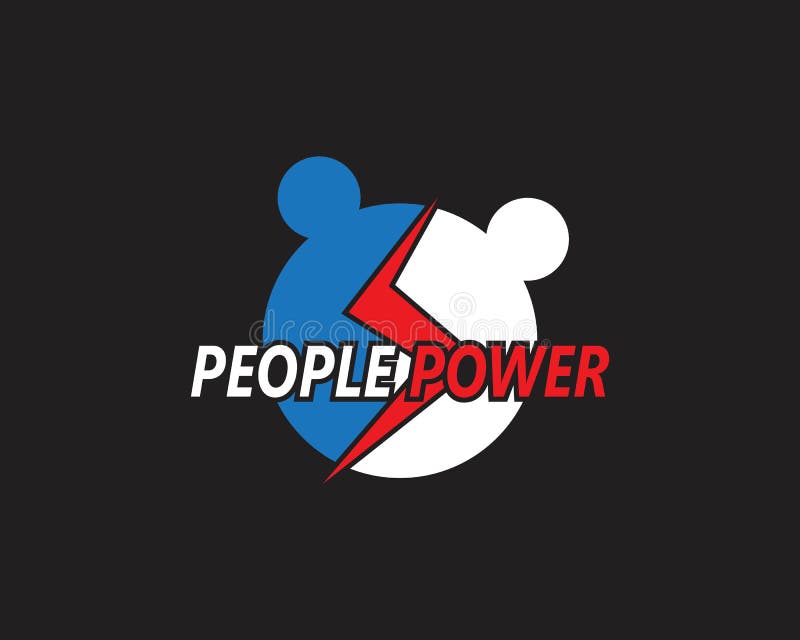 People Power Logo Vector Template Vector Illustration Stock Vector ...
