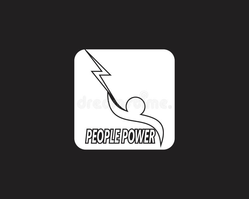 People Power Logo Vector Template Vector Illustration Stock Vector ...