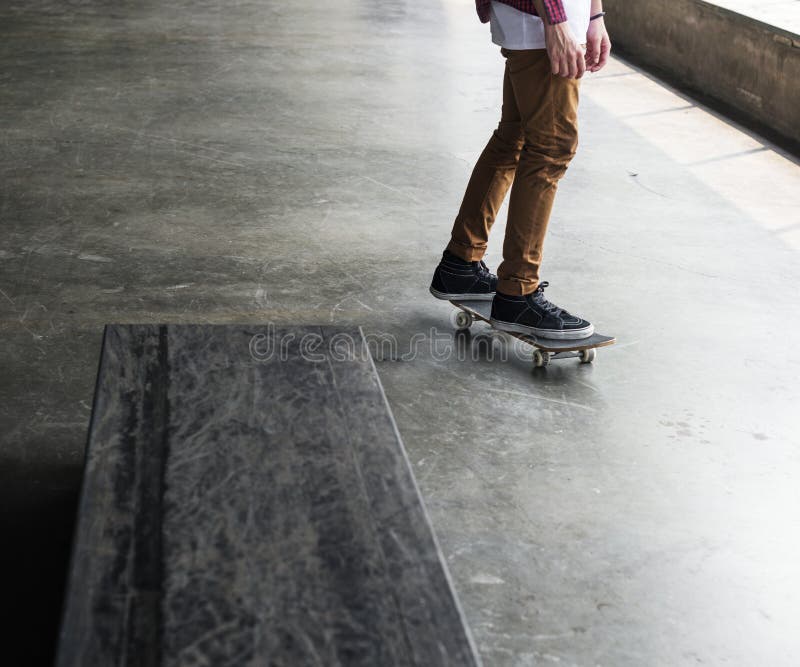 People are Practicing Skateboard Indoor Stock Photo - Image of move ...