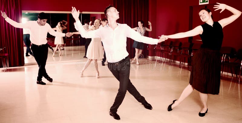 People Practicing Vigorous Jive Stock Image - Image of practicing ...
