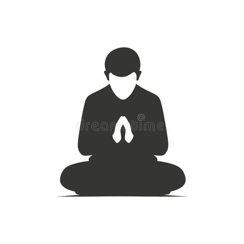 People praying icon stock vector. Illustration of praying - 297319575