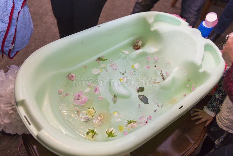 Bath for baptism stock photo. Image of religion, orthodox - 16505948