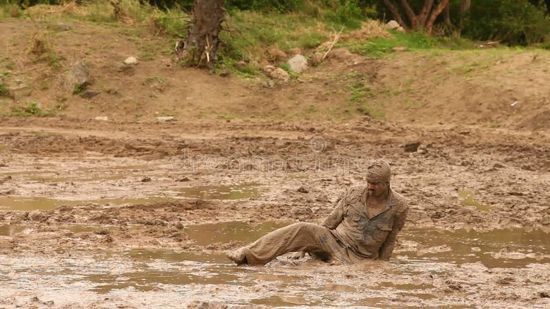People Preparing for Mud Bathing Nature Field Spa Stock Footage - Video ...