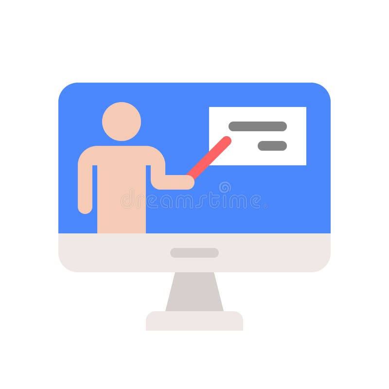 People Presentation Report on Computer Desktop Screen, Webinar O Stock ...