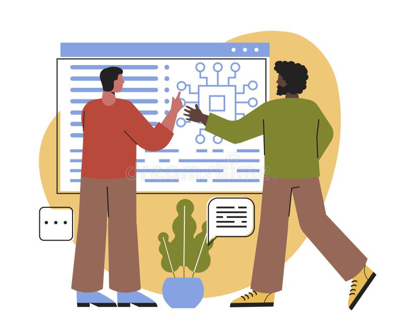 People presenting project stock vector. Illustration of creative ...