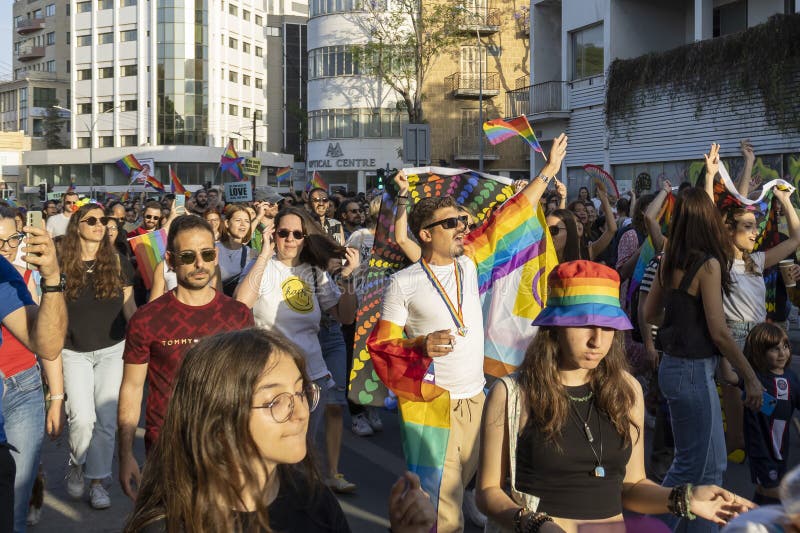 People at Pride Parade, Nicosia, Cyprus Editorial Stock Photo - Image ...