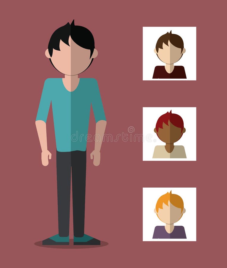 People profile design stock vector. Illustration of identity - 63368460