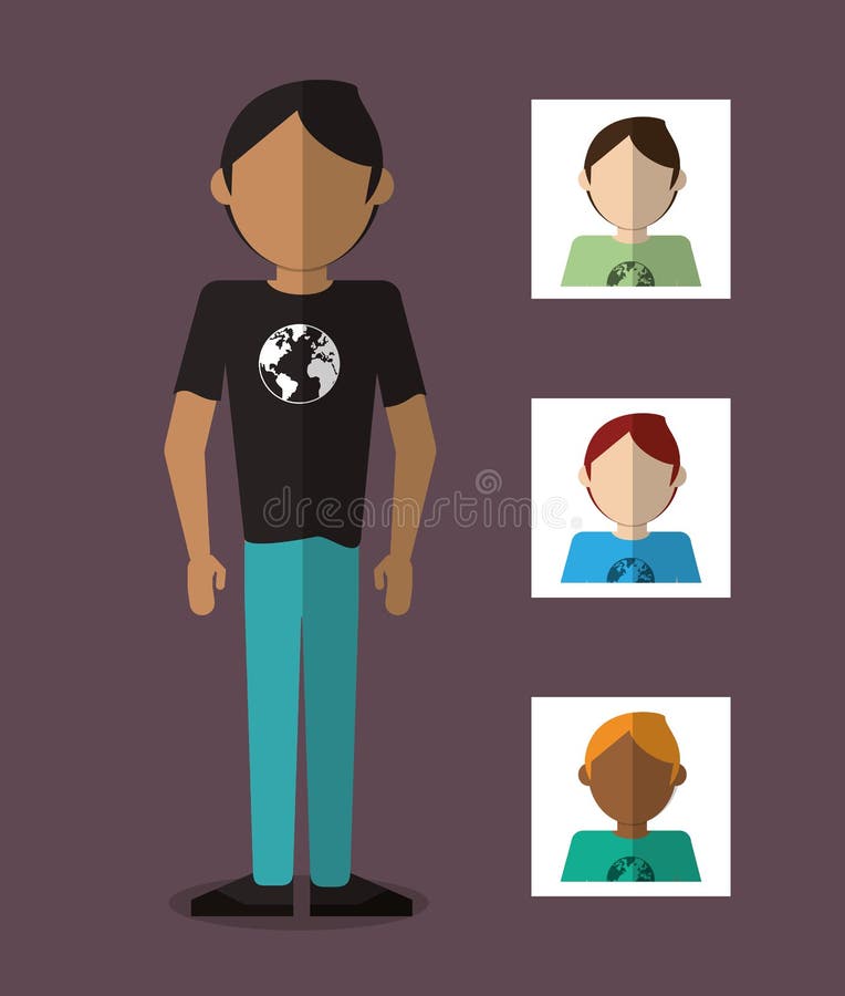 People profile design stock vector. Illustration of connections - 63368495