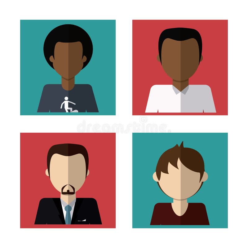 People profile design stock vector. Illustration of connections - 63368525