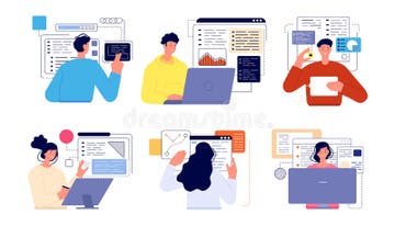 Software Engineer Java Cartoon Stock Illustrations – 324 Software ...