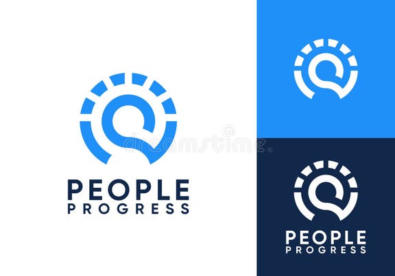 People Progress Recruitment Process Logo Vector Design Stock Vector ...