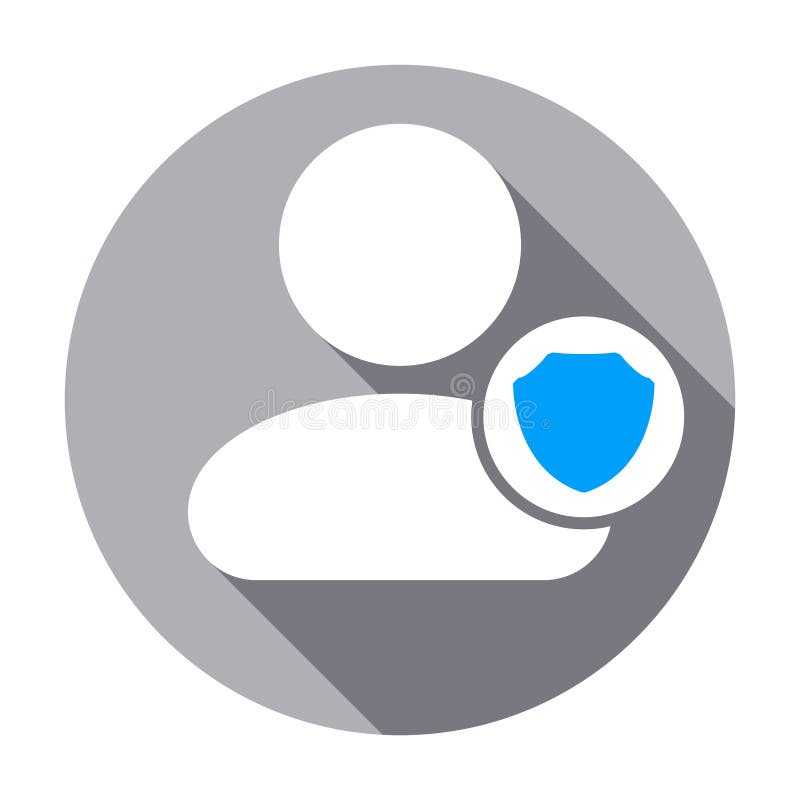 People protect user icon stock vector. Illustration of protect - 110413339