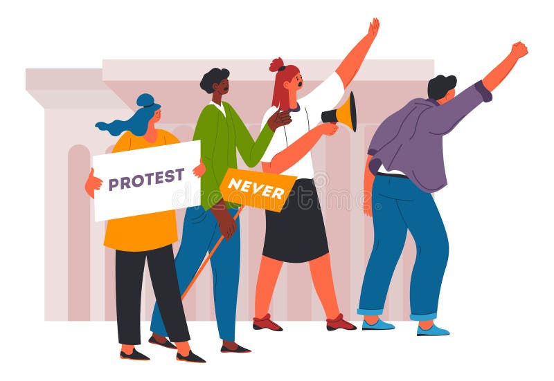 Cartoon Shouting Crowd Stock Illustrations – 168 Cartoon Shouting Crowd ...