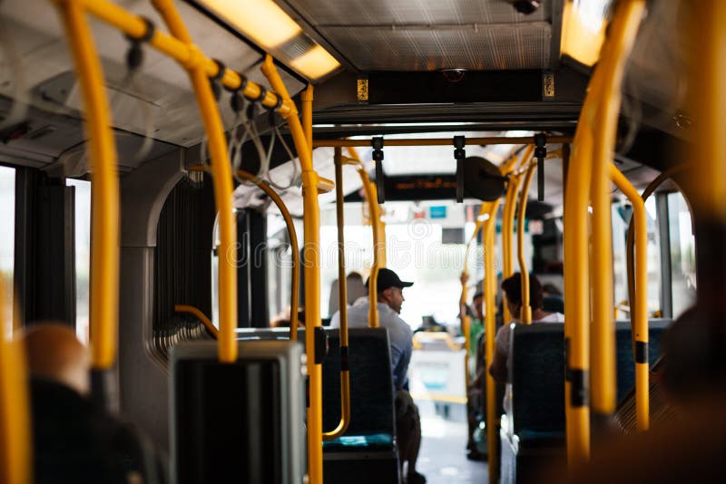 People in the Public Transport Stock Photo - Image of human, motor ...