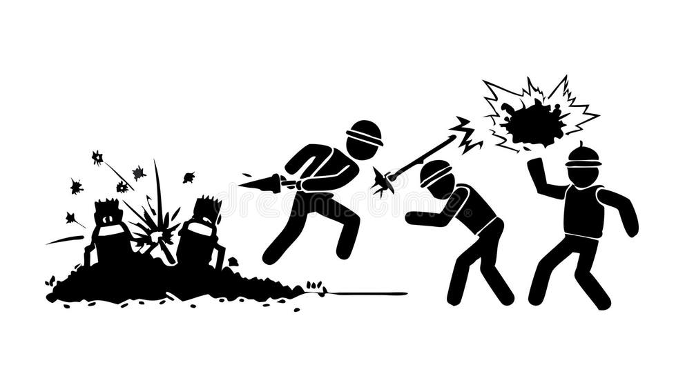 People Pulling Together Teamwork Effort, Vector Design Generative AI Stock Vector - Illustration ...