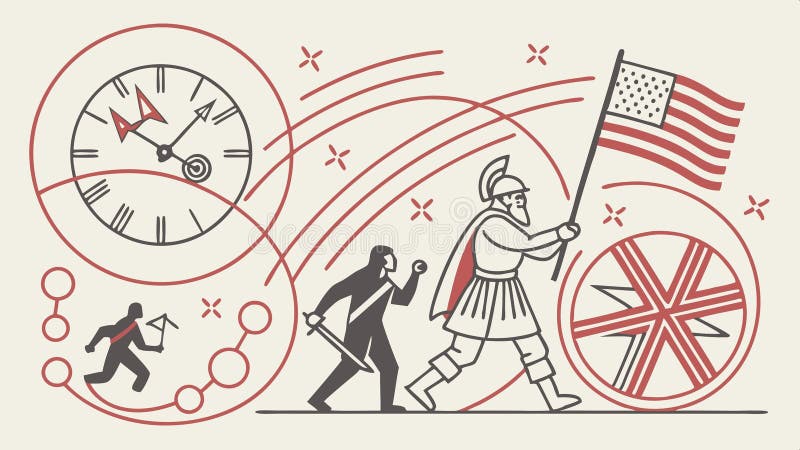 People Pushing Time Forward, Time Management Concept, Progress and ...