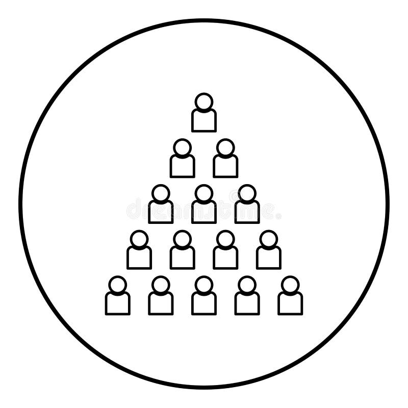 People pyramid stock vector. Illustration of leader, concept - 2401957