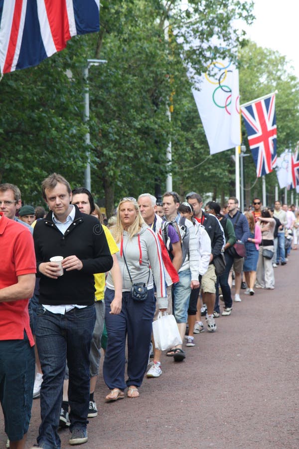 People Queeing Entering Olympics Facilities Editorial Image - Image of ...
