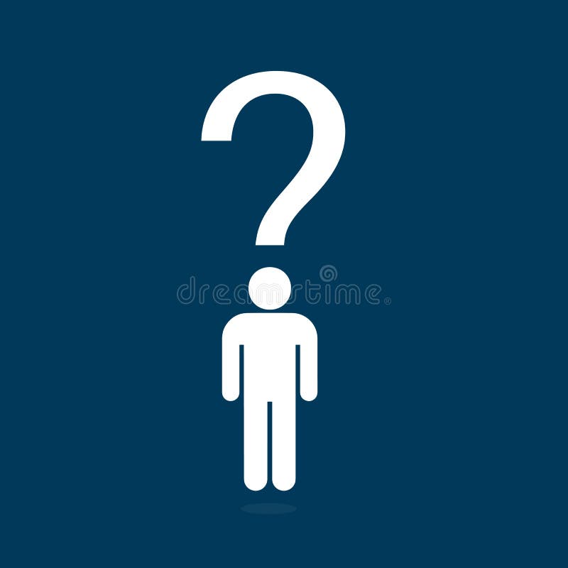 People Question Icon Illustration Stock Vector - Illustration of people ...