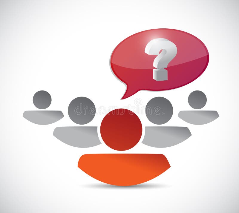 People Question Icon Illustration Stock Vector - Illustration of people ...