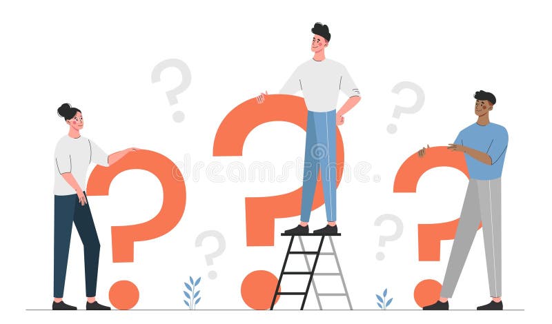 People question marks stock illustration. Illustration of website ...