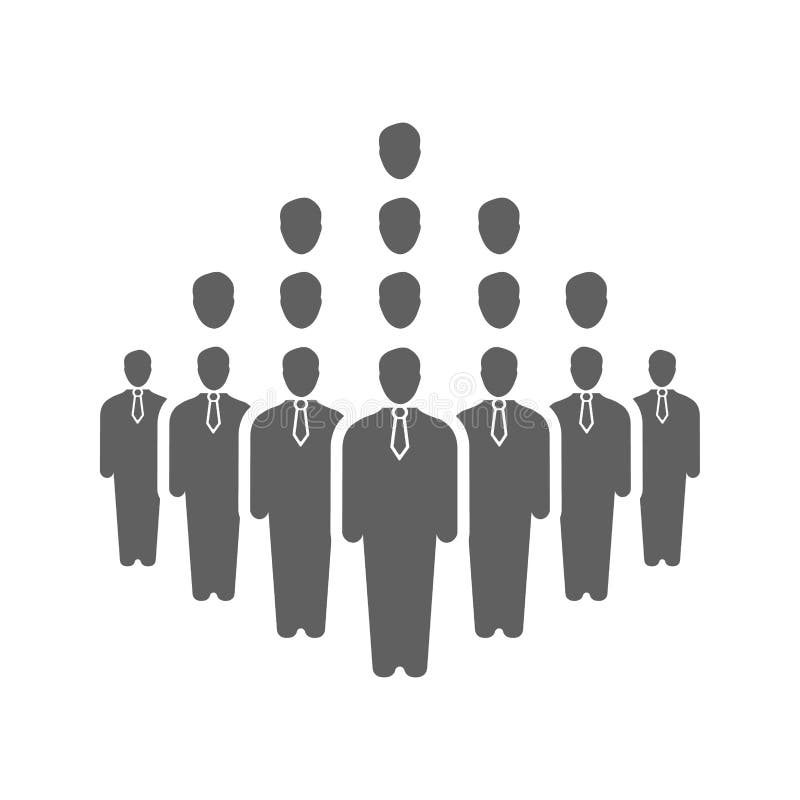 People on Queue Gray Icon, Customer Line Stock Illustration ...