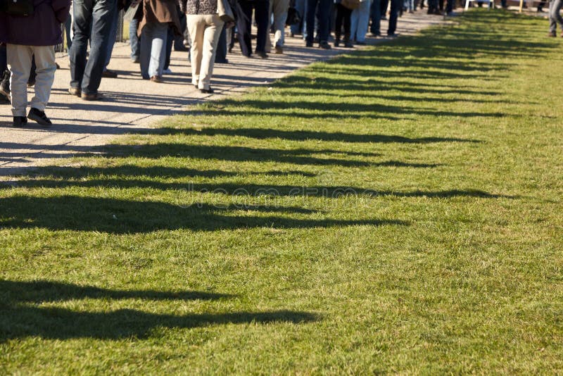 People Queuing Up for the Ropeway Stock Photo - Image of ...