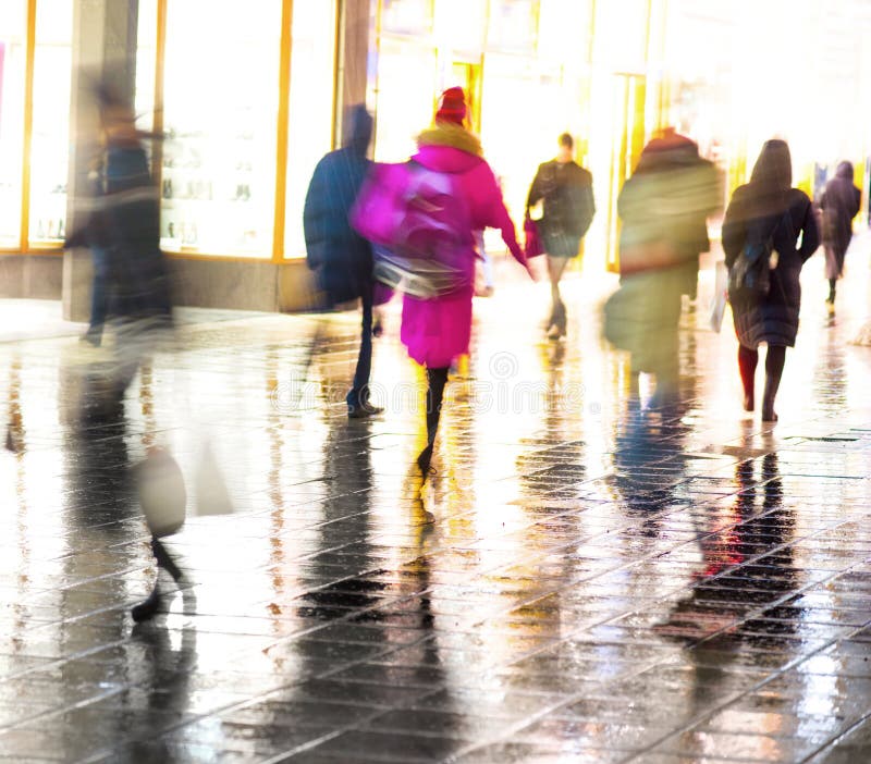 People in rain stock image. Image of blur, storm, night - 49479953