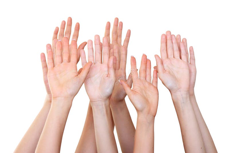 People raise hands stock image. Image of assistance, participate - 26927587