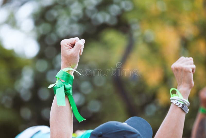 People Raised Hand Air Fighting for Protest Stock Photo - Image of ...