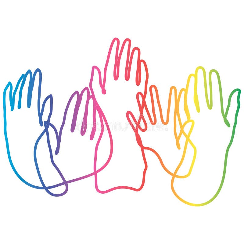 Continuous Line Drawing Rainbow Stock Illustrations – 121 Continuous ...