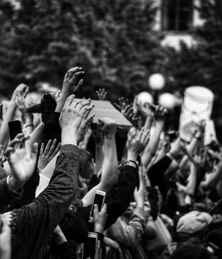 People at a Rally for the Planet Stock Image - Image of performance ...