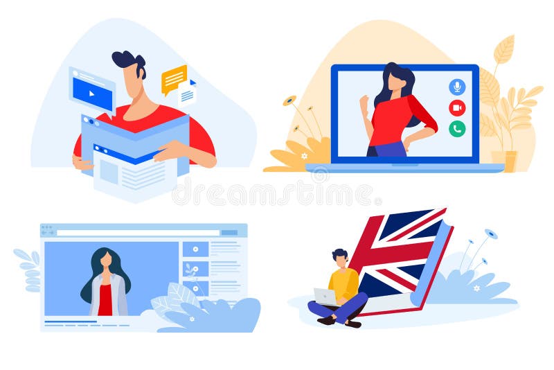 Distance education. stock vector. Illustration of networking - 190527140