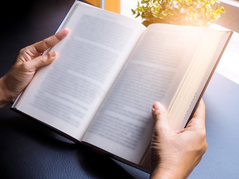 People Reading Books or Work on Table in Library Stock Photo - Image of ...