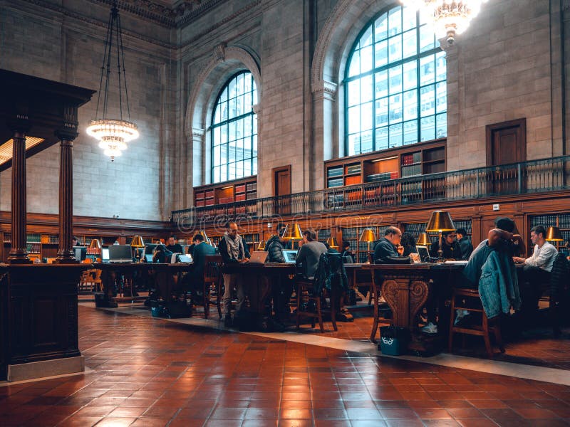 People Reading in a Library Editorial Stock Photo - Image of ancient ...