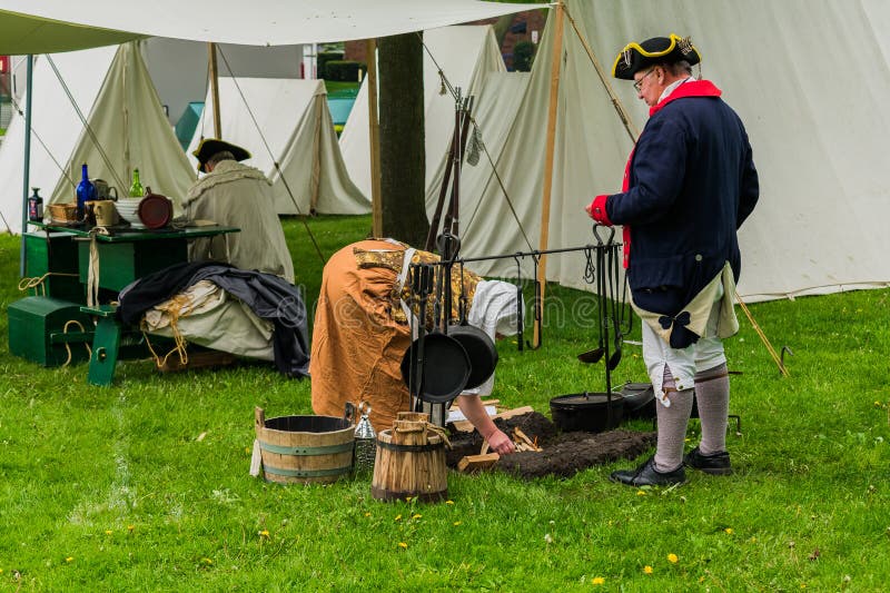 People Reenacting a Civil War Era Camp Editorial Photo - Image of ...