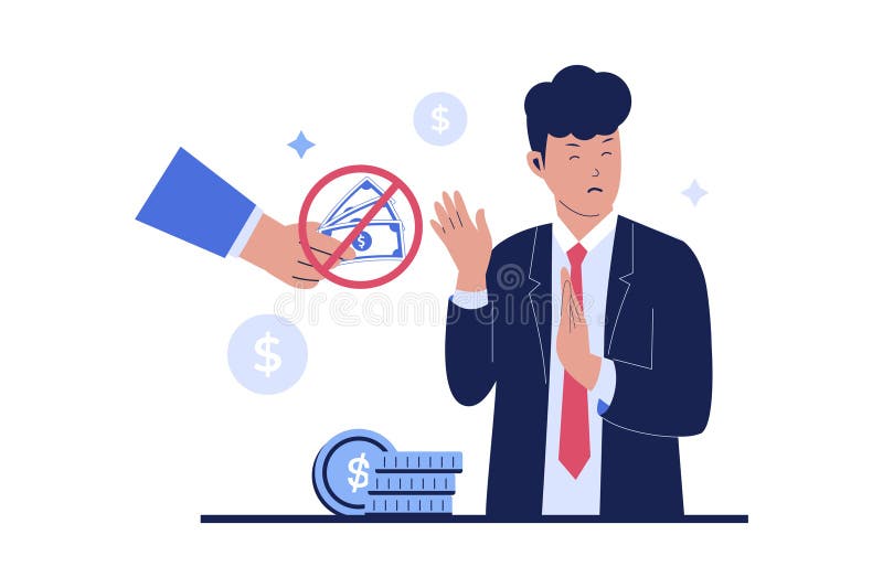 Cartoon Refuse Money Stock Illustrations – 216 Cartoon Refuse Money ...