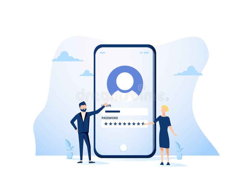 People Register Online Set. Registration or Sign Up User Interface ...