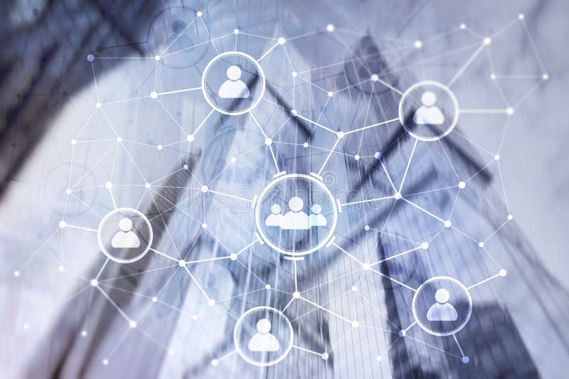 People Relation and Organization Structure. Social Media Stock ...