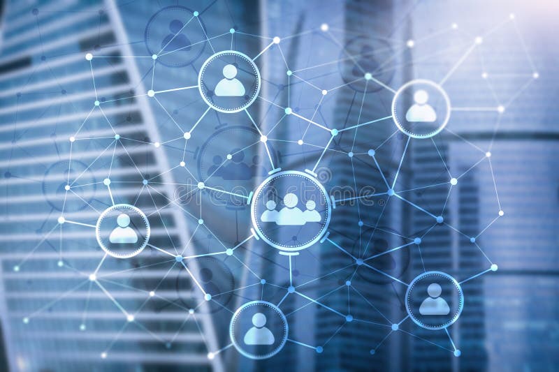 People Relation and Organization Structure. Social Media Stock ...