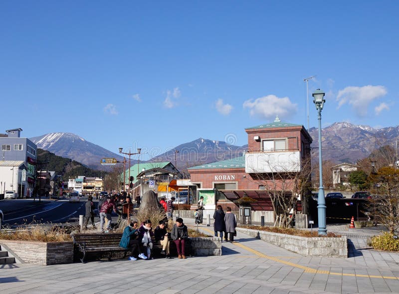 People Relax at the Main Square in Nikko, Japan Editorial Photography ...