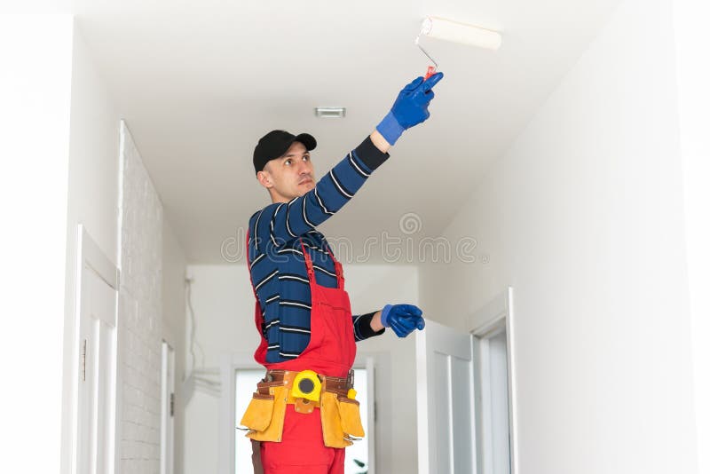 People Renovating the House, Working on Repairs. Stock Image - Image of ...