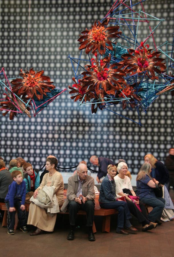 People Resting in Museum Lobby Editorial Image - Image of relax ...