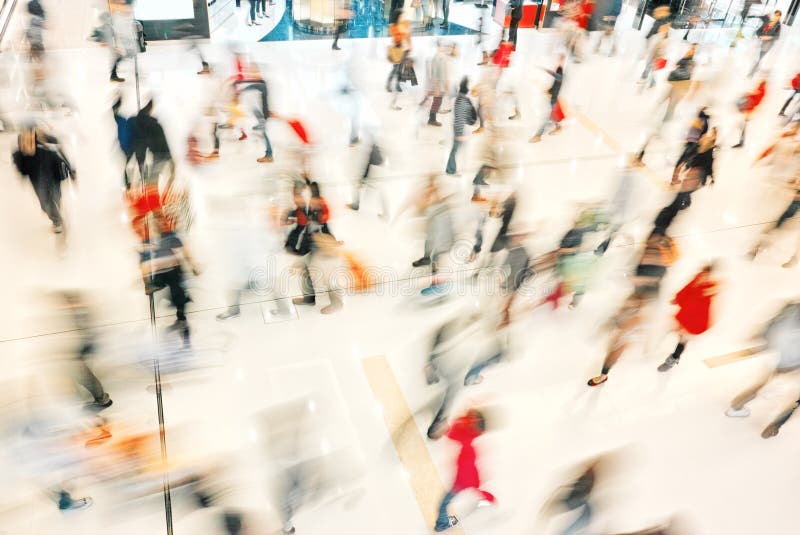 People at Retail Shopping Mall Stock Image - Image of entrance, crowd ...