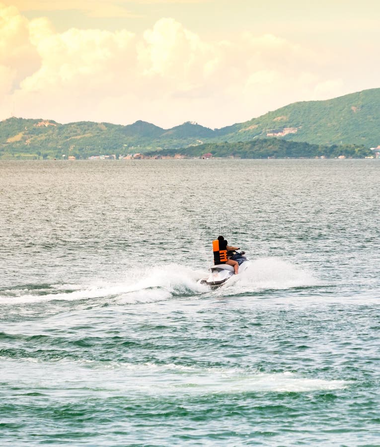 People Riding Jet Ski in the Sea Stock Image - Image of vacation, wave ...