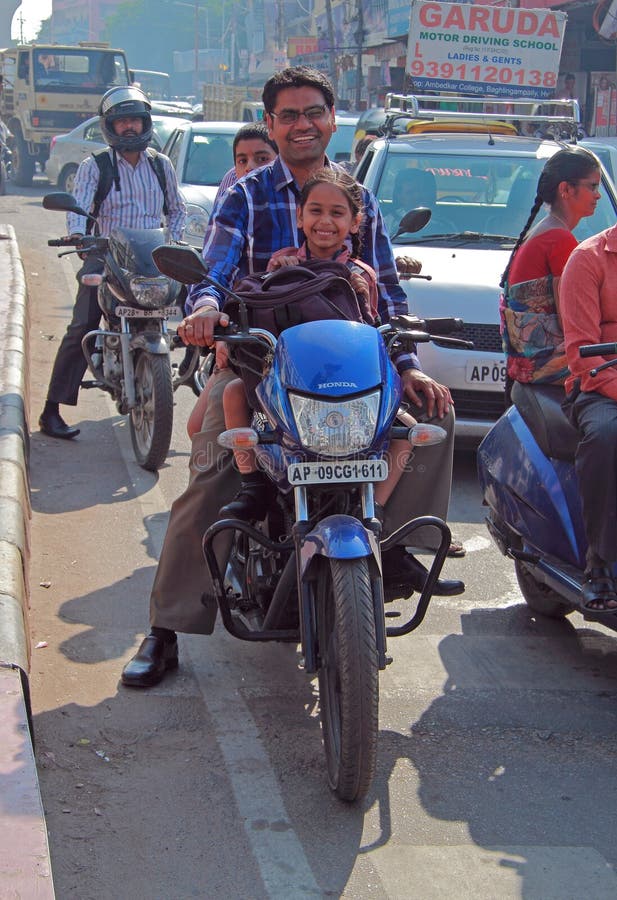 People are Riding on Motorcycle in Hyderabad, India Editorial Stock ...