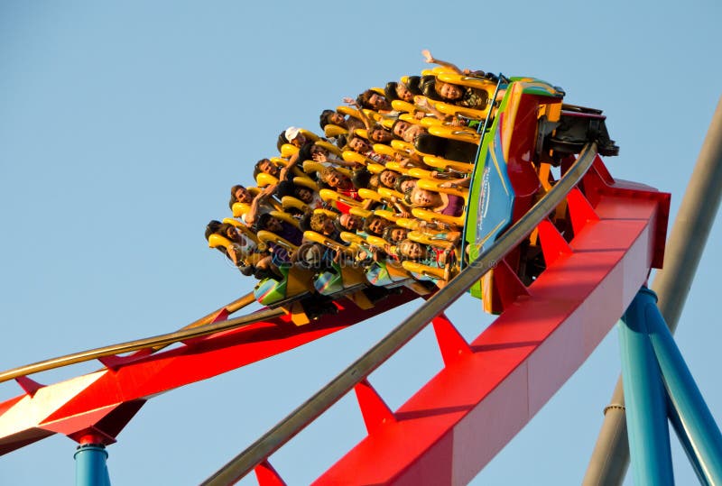 People on a Rollercoaster Ride Editorial Photo - Image of enjoying ...