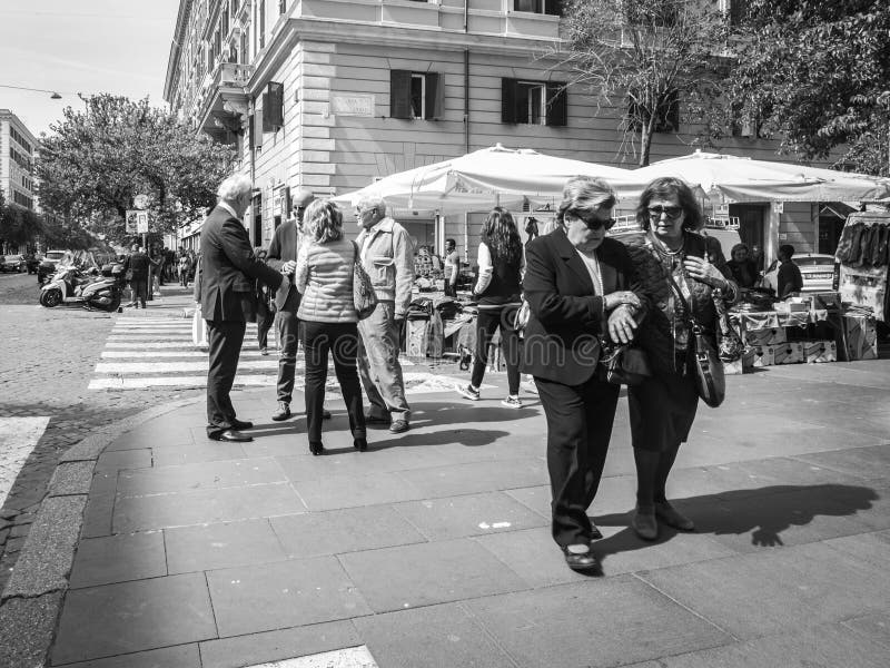 People in Rome editorial stock image. Image of life, pavement - 91920764