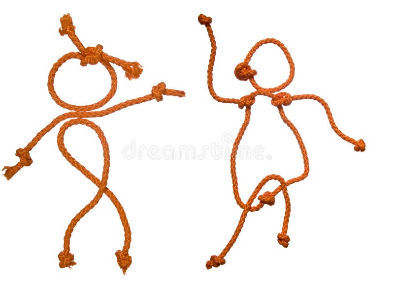 People from rope stock image. Image of little, cord, woman - 6573769